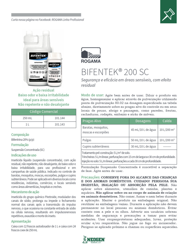 FT Bifentek 200 SC V5 | PDF