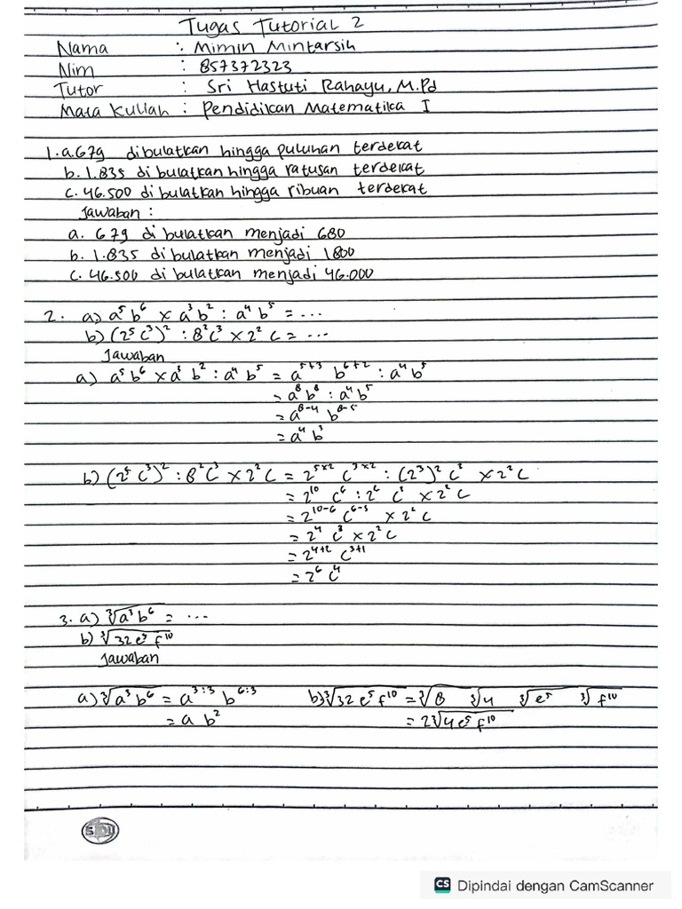 TT 2 MTK Mimin Mintarsih | PDF