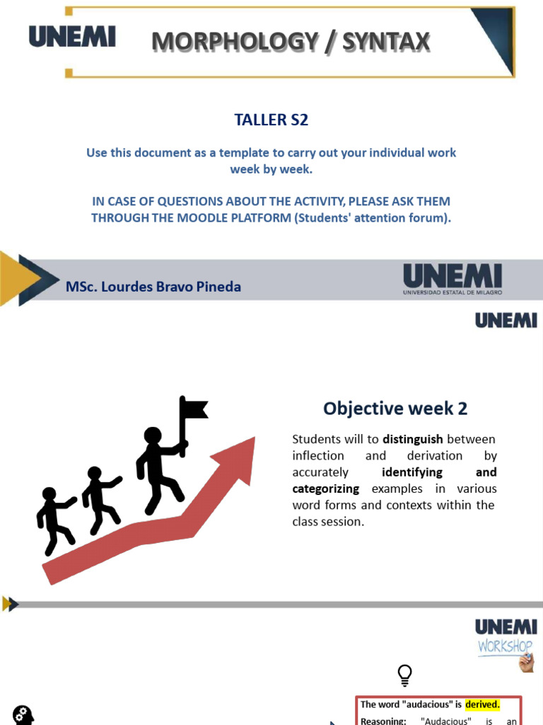 Taller S2 - Morphology and Syntax PDF | PDF