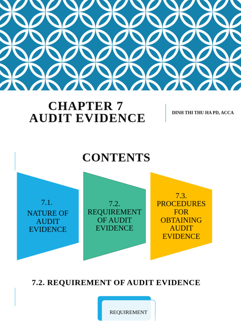 Chapter 7 Audit Evidence | PDF
