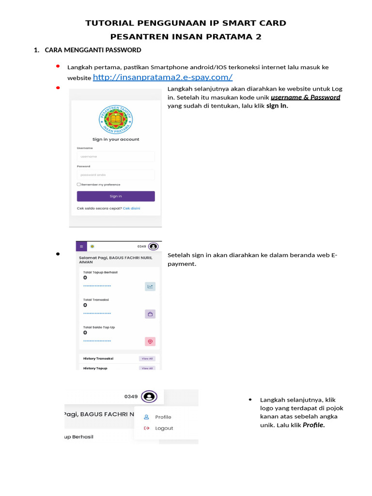Tutorial Penggunaan Ip Smart Card | PDF