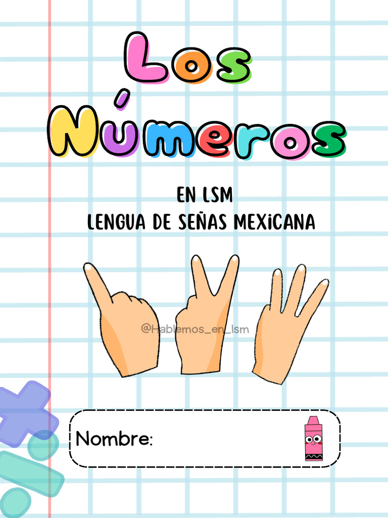Aprendo Los Números LSM | PDF