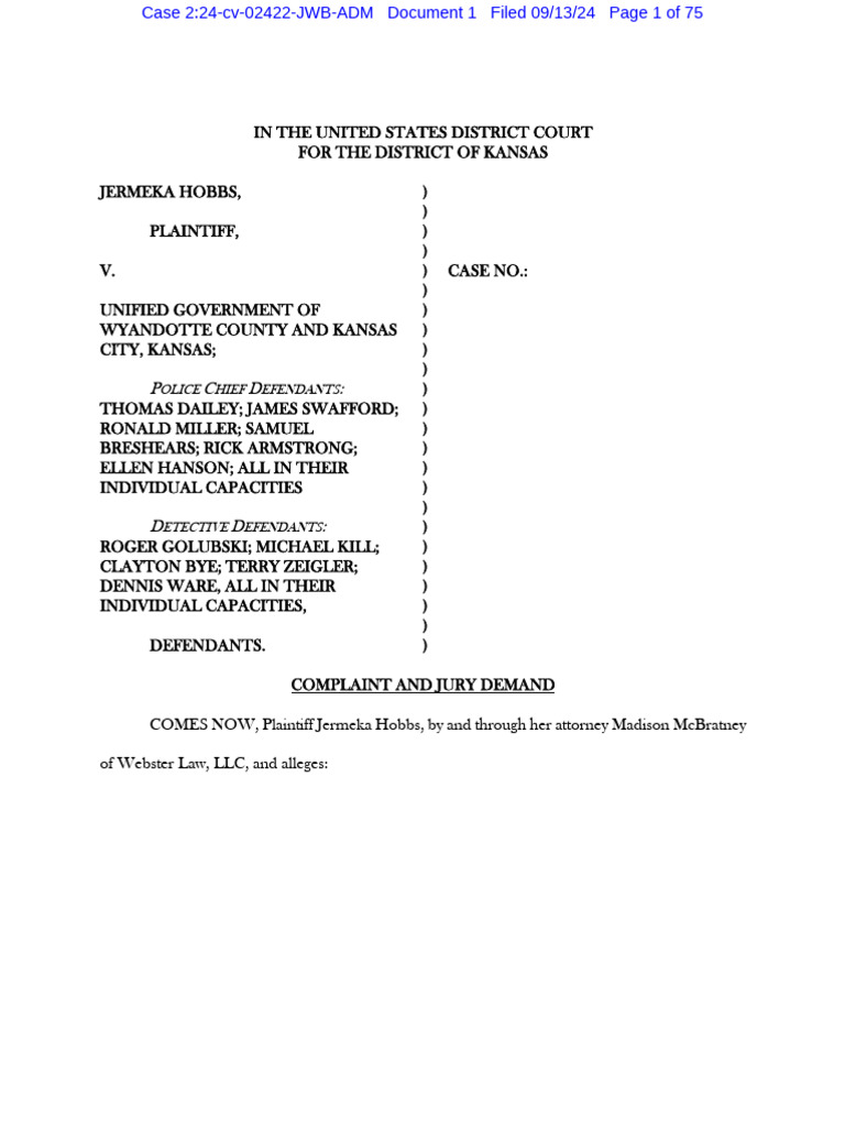 Kansas City Police Misconduct Case | PDF | Organized Crime | Title 18 ...
