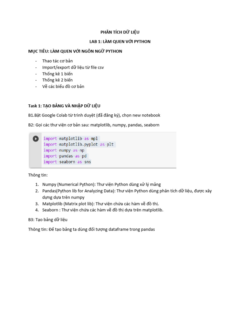 Lab1 PythonBasic2 | PDF
