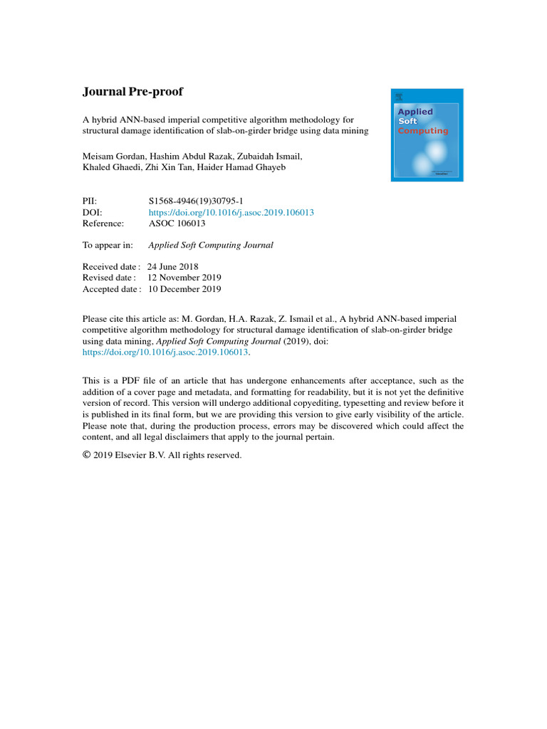 A Hybrid ANN-based Imperial Competitive Algorithm | PDF