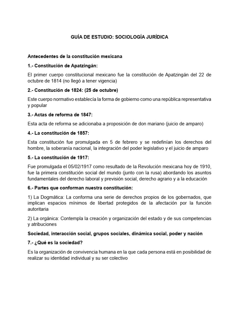 GUÍA DE ESTUDIO Socio 2 | PDF