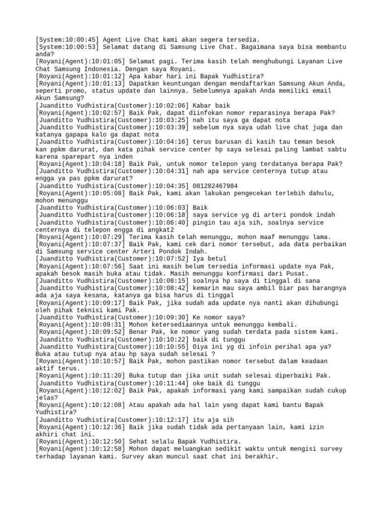 LiveChat - ChatData 3 | PDF