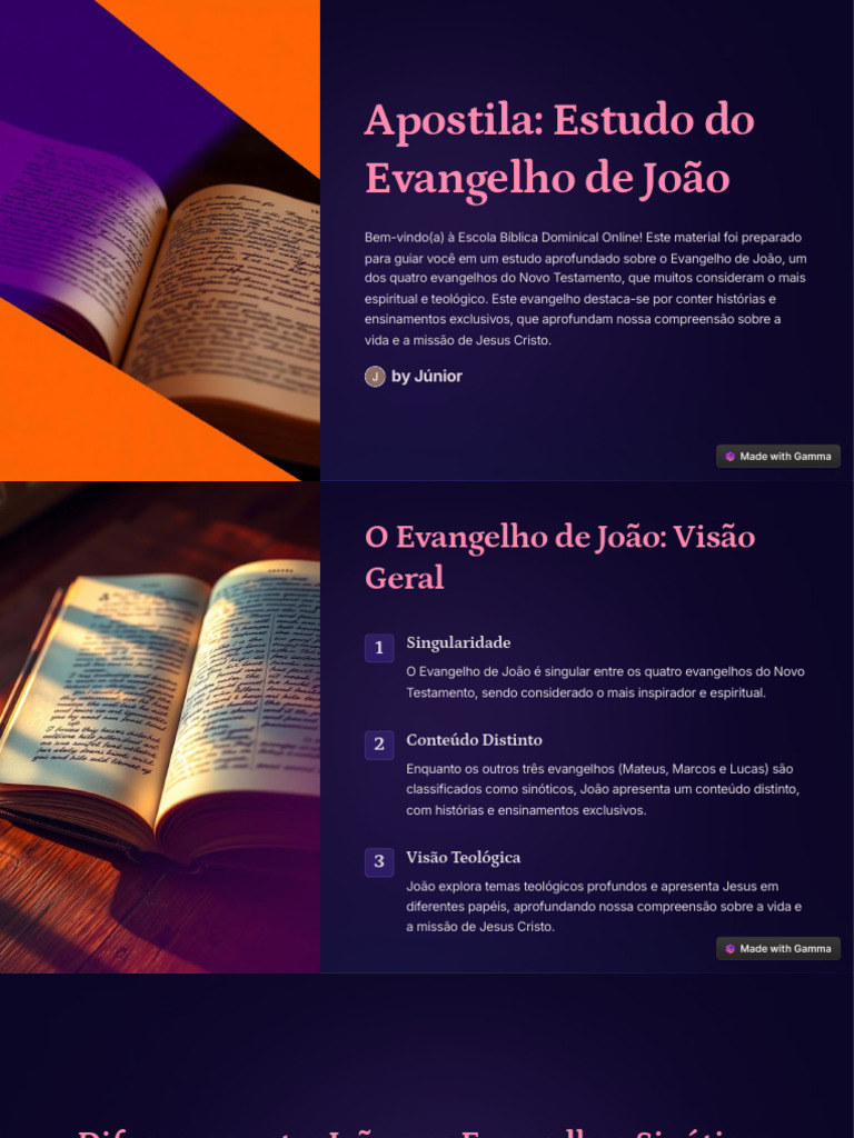 Apostila Estudo Do Evangelho de Joao | PDF
