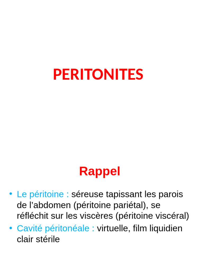 Peritonites | PDF
