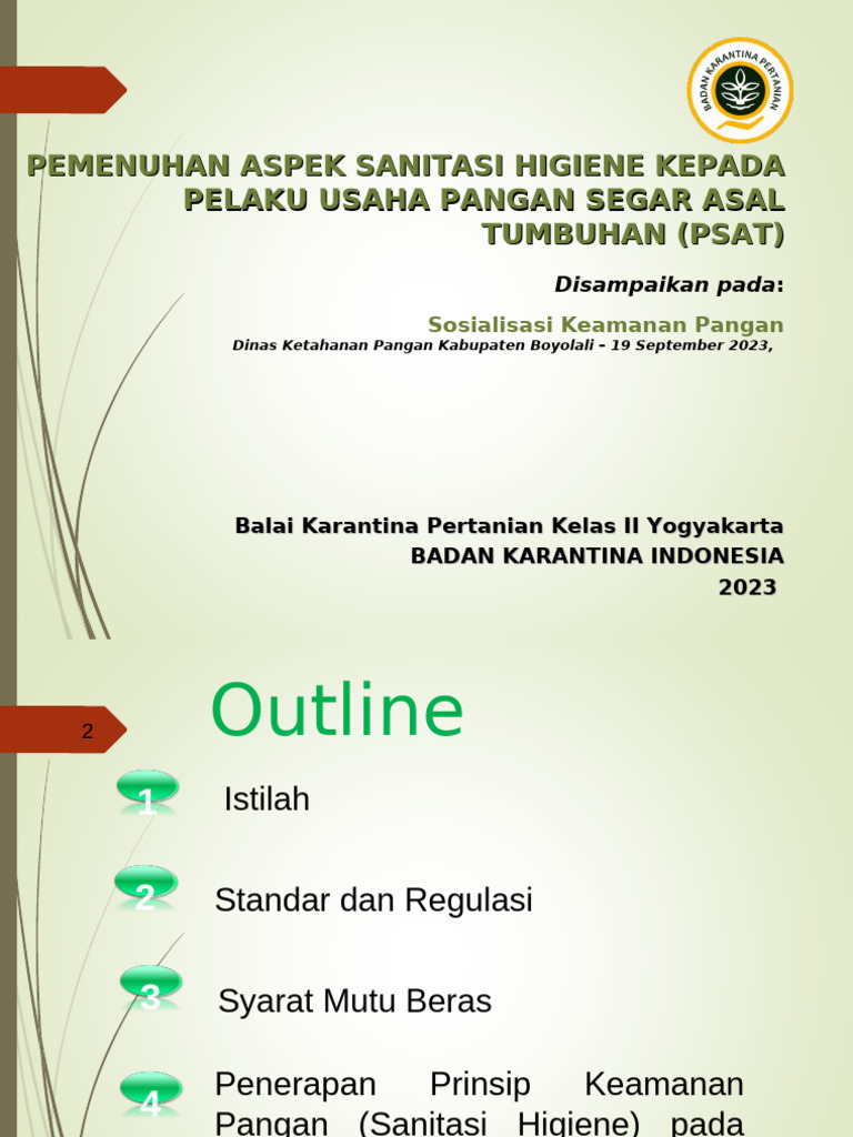 SANITASI HIGIENE | PDF