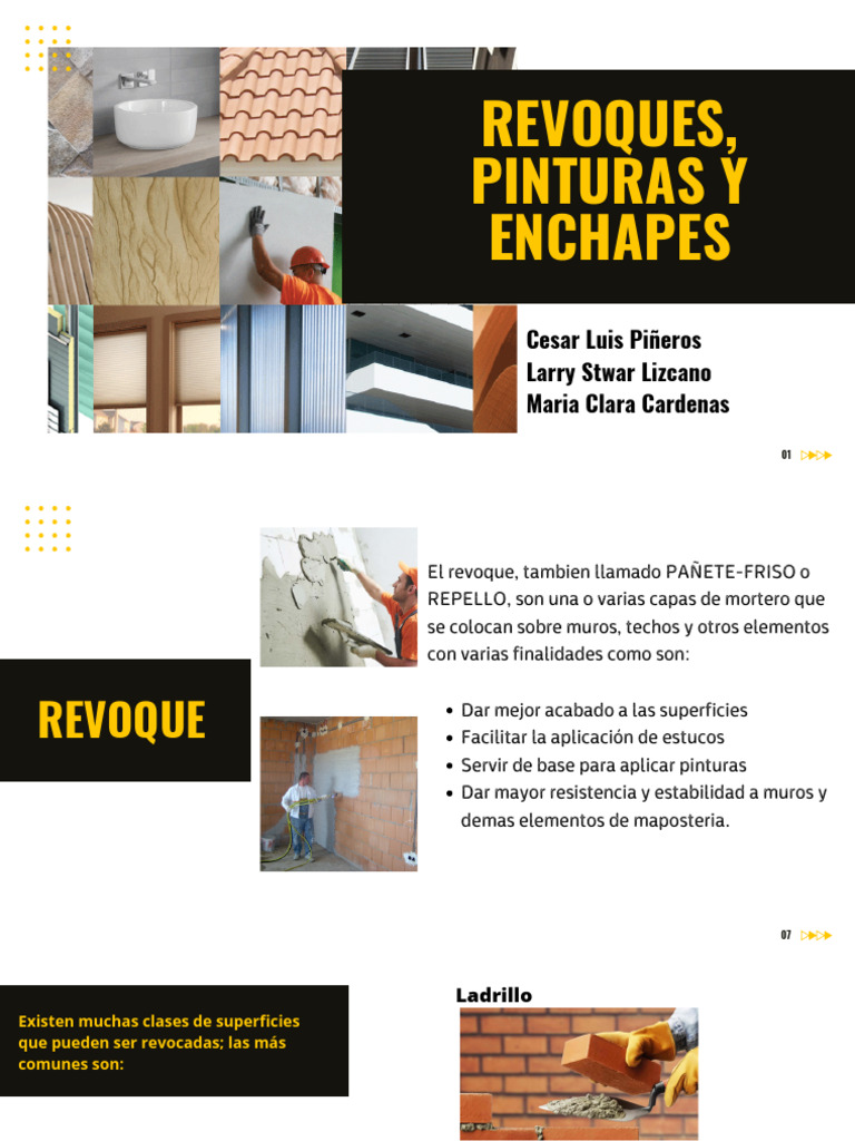 Revoques, Pinturas y Enchapes | PDF