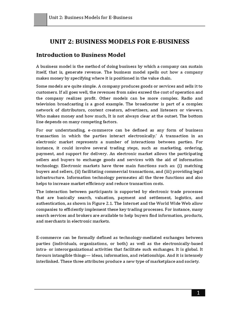 6th Sem Ecommerce Unit 2 | PDF