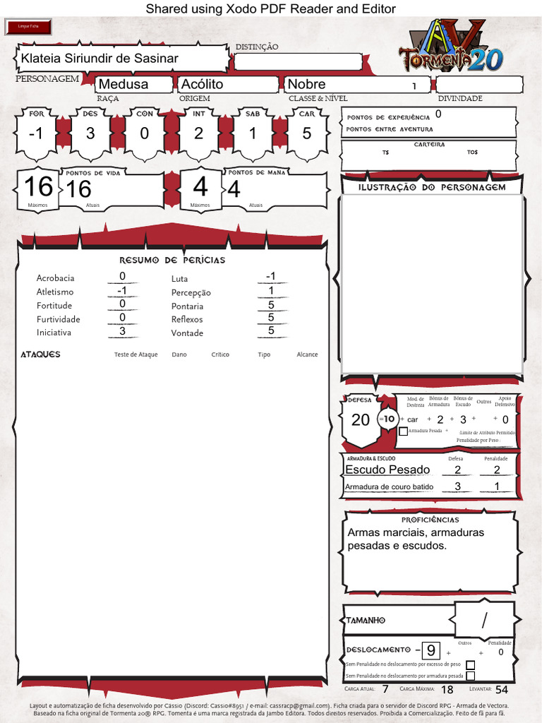 Ficha PJ Armada de Vectora v.1.1.2 | PDF