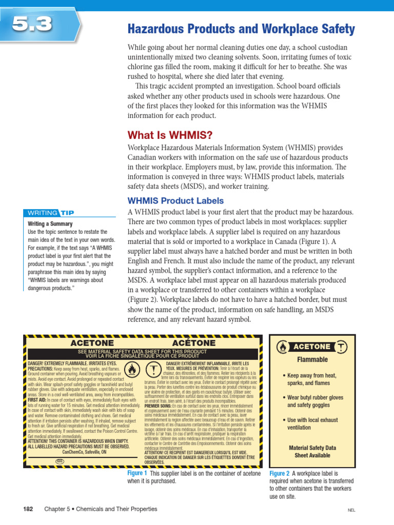Hazardous Products and Workplace Safety: What Is WHMIS? | PDF
