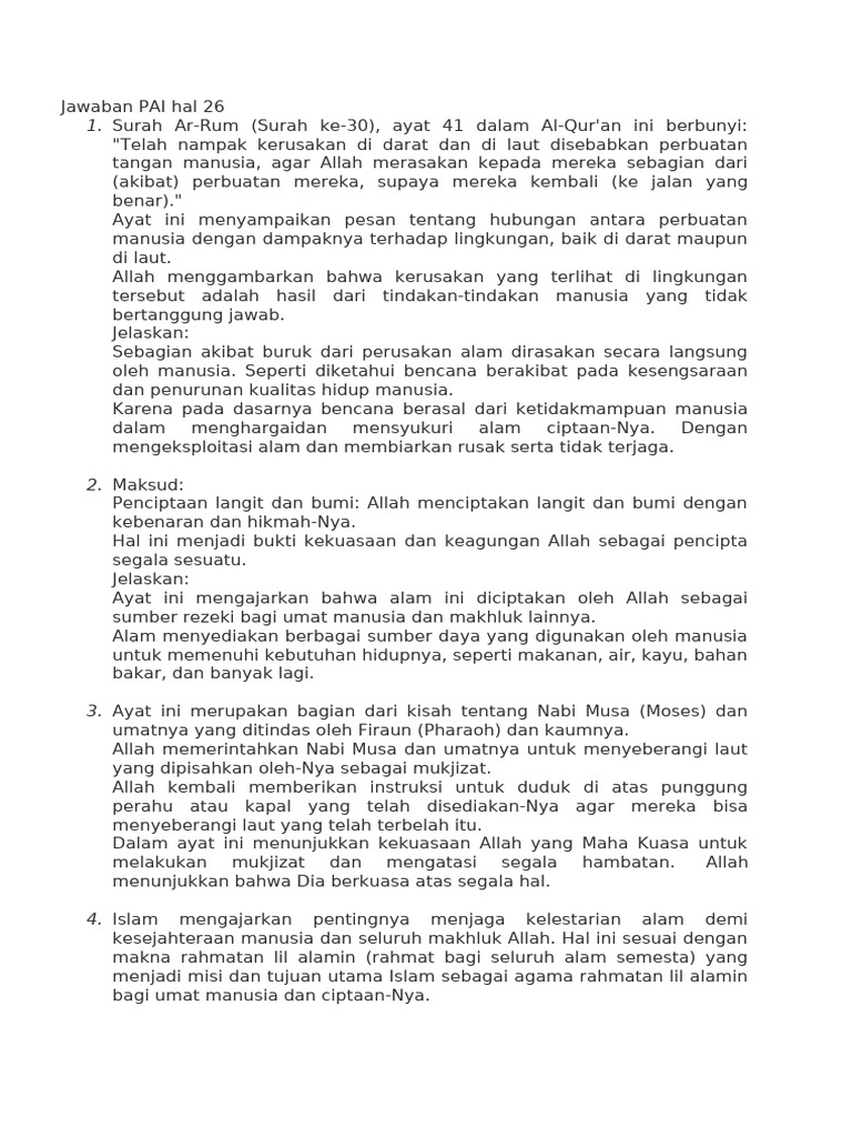 Jawaban PAI Keisha | PDF