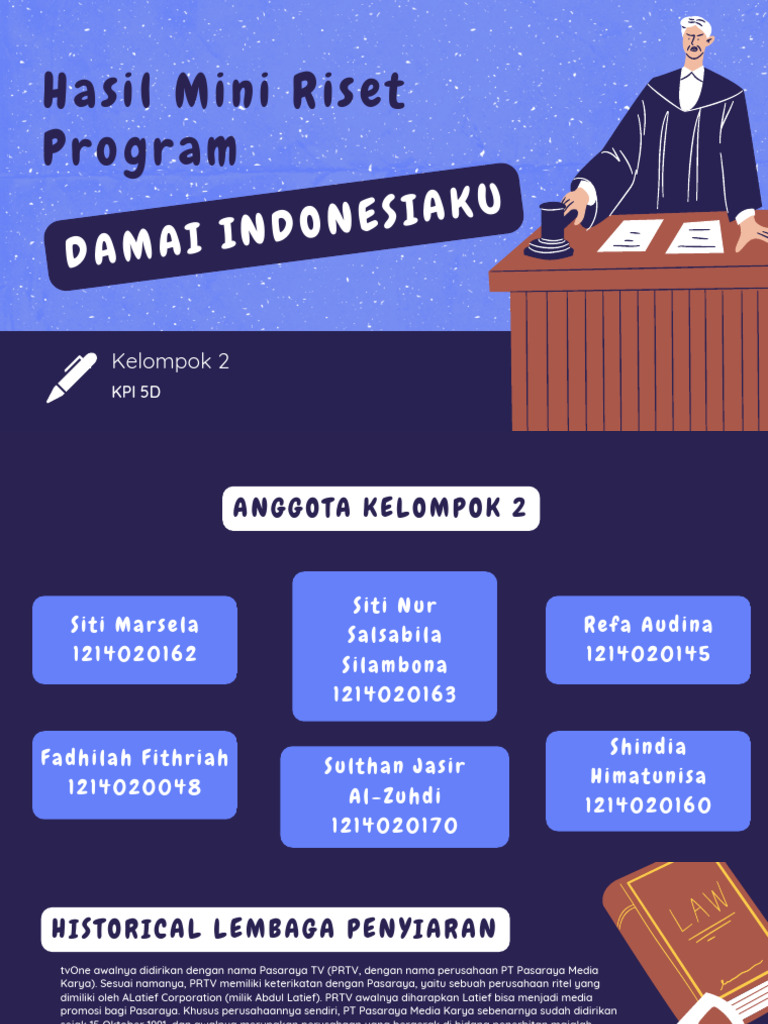 Hasil Mini Riset Program - Damai Indonesia | PDF