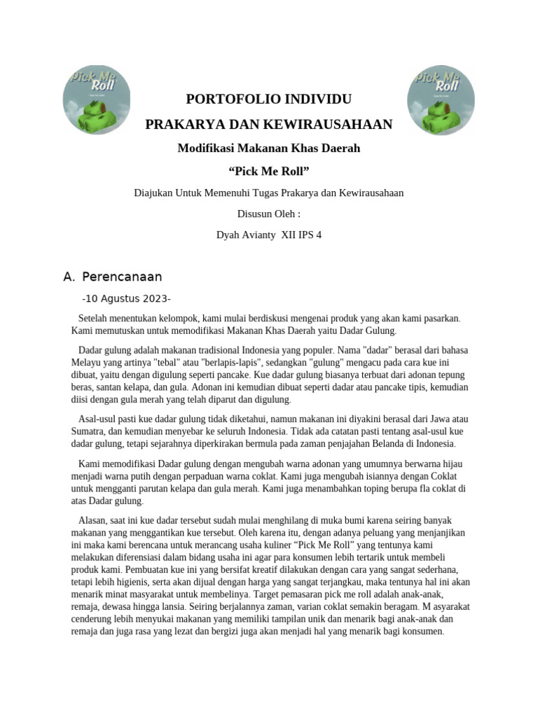 PORTOFOLIO INDIVIDU | PDF