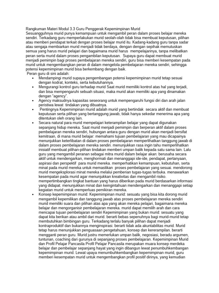 Rangkuman Materi Modul 3 | PDF