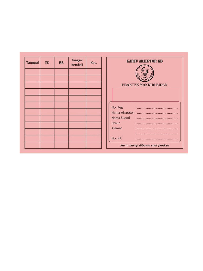 Kartu KB | PDF