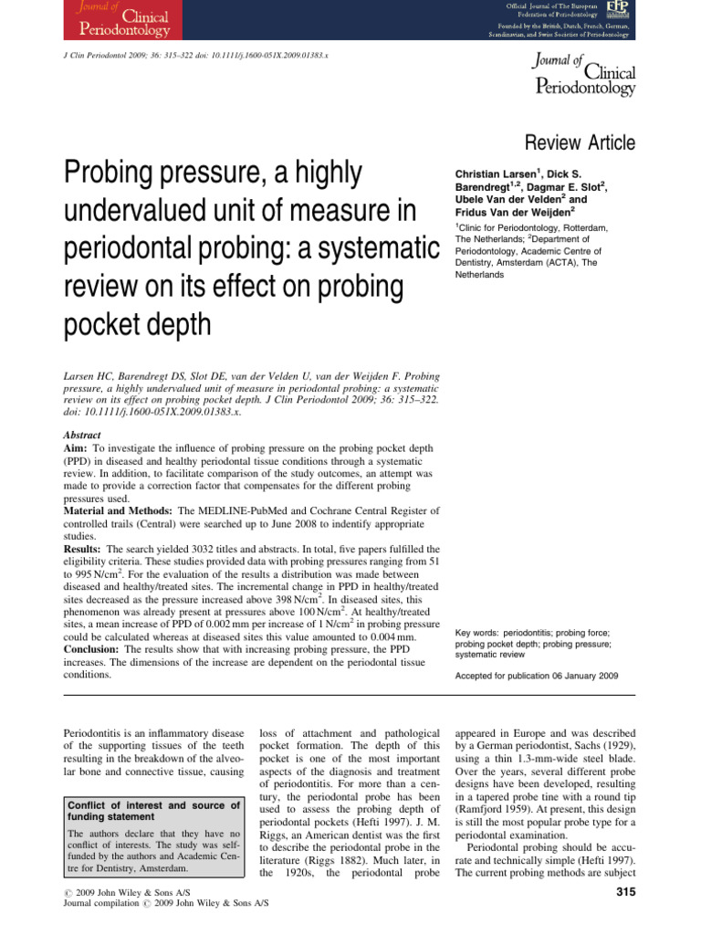 Larsen2009 Presion Al Sondeo | PDF