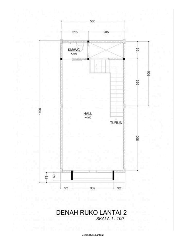 Denah Ruko LT 2 | PDF