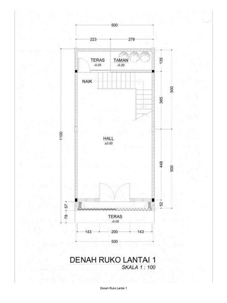 Denah Ruko LT 1 | PDF
