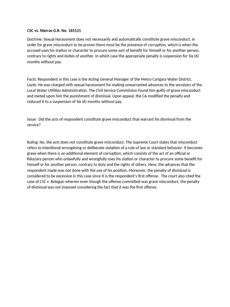 10.CSC Vs Nierras | PDF | Law