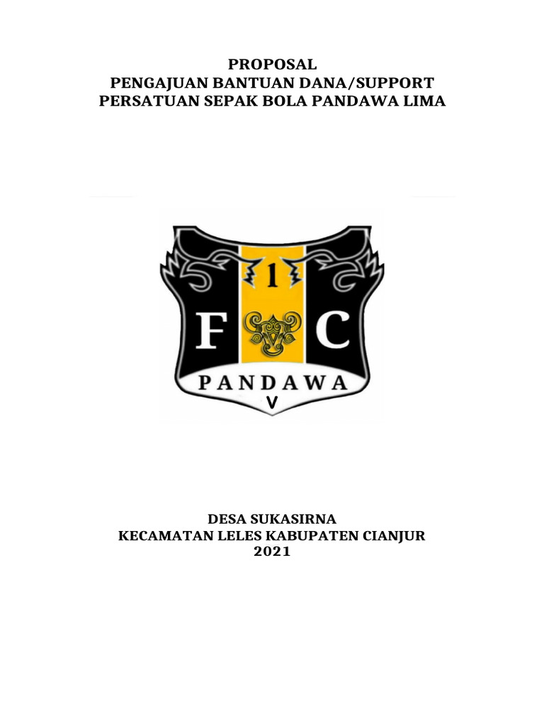 Proposal Pandawa Lima 2 | PDF