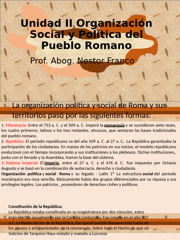 Unidad II Derecho Romano | PDF