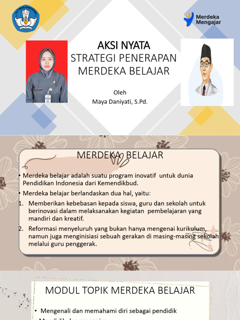 AKSI NYATA TOPIK 1 MAYA DANIYATI, S.PD | PDF