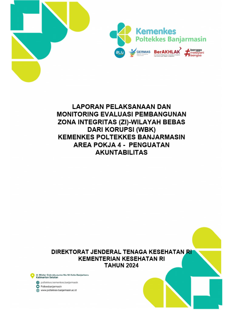 Laporan Pelaksanaan Dan Monev Pokja 4 | PDF