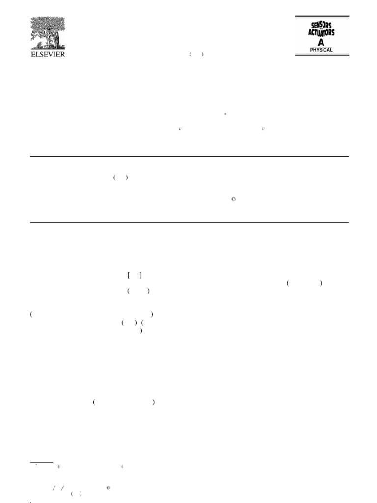 Measurement Errors in the Scanning of Piezoresistive Sensors Arrays | PDF Measurement Errors in the Scanning of Piezoresistive Sensors Arrays | PDF