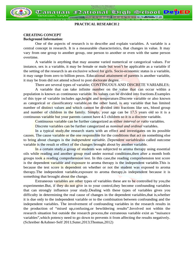 Practical Research 2 | PDF