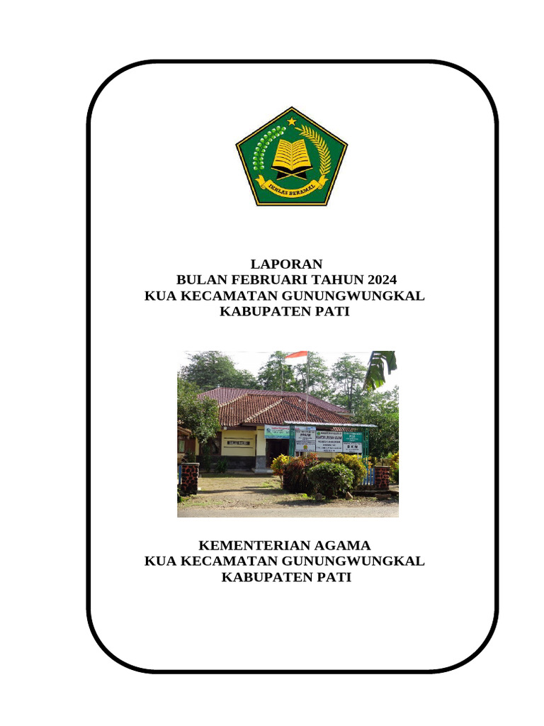 Cover Laporan Bulanan | PDF