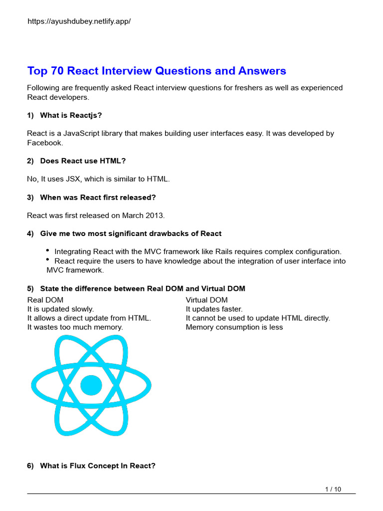 React - Js Interview Prep | PDF React - Js Interview Prep | PDF