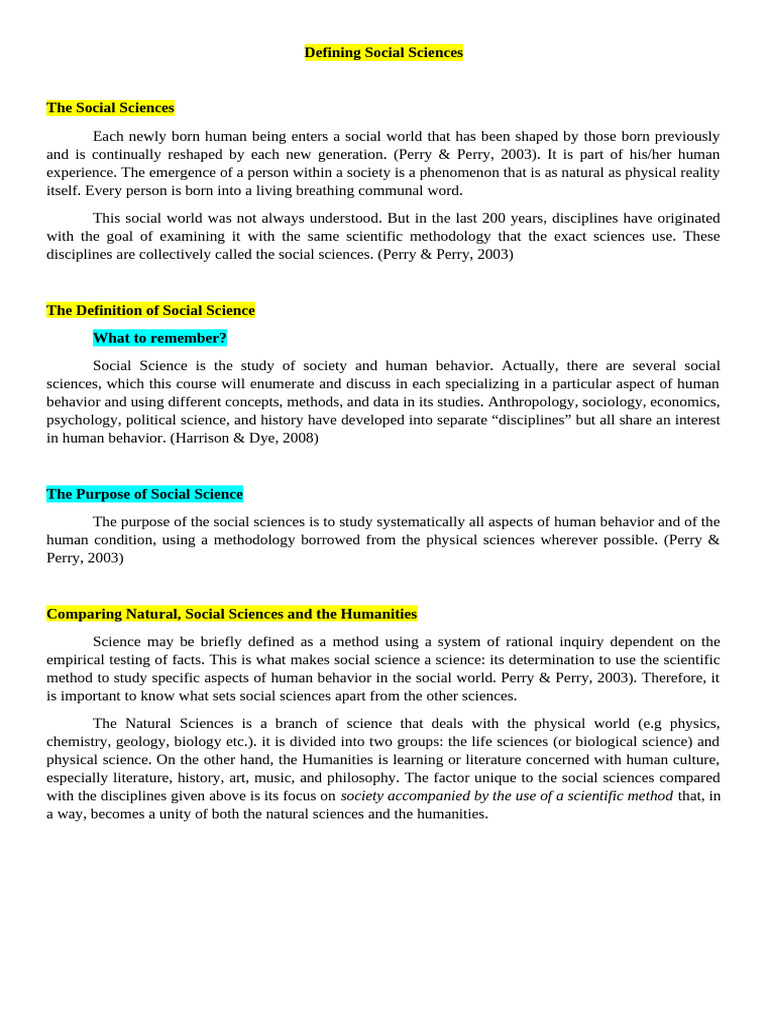SOCIAL SCIENCE NOTES | PDF