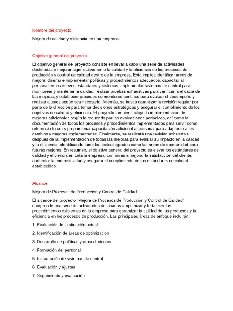 Admon. de Proyectos U1 | PDF