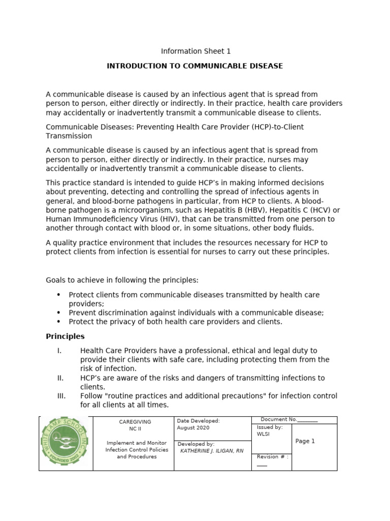 Module 2 Infection-control | PDF