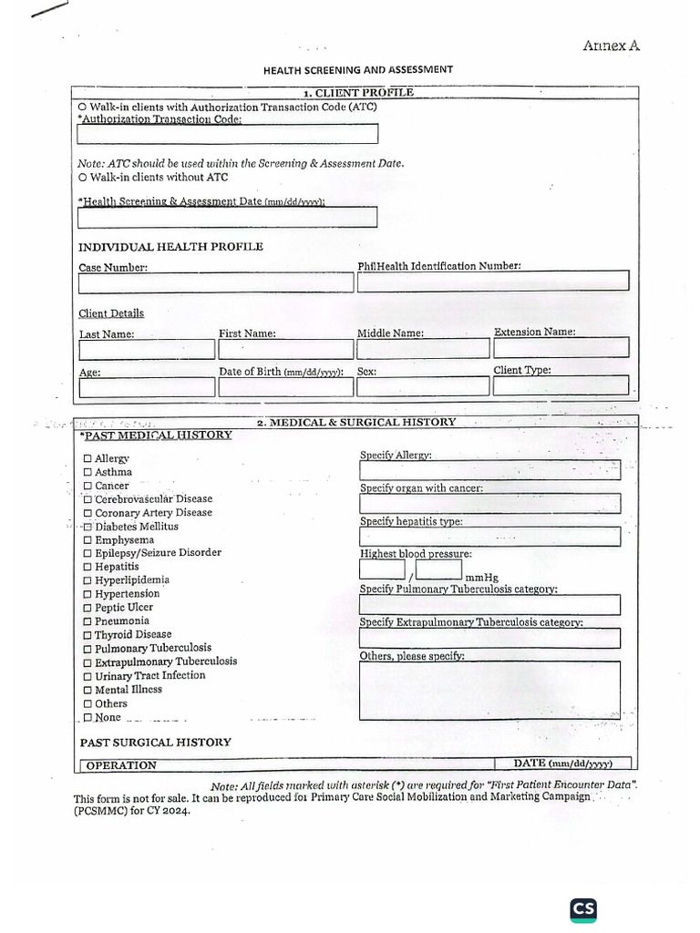 Philhealth Konsulta New Forms | PDF