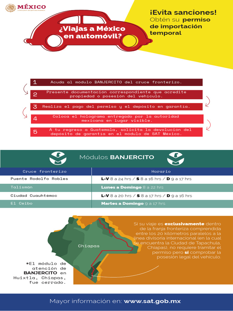 Permiso de Importacin Temporal de Vehiculos | PDF | México