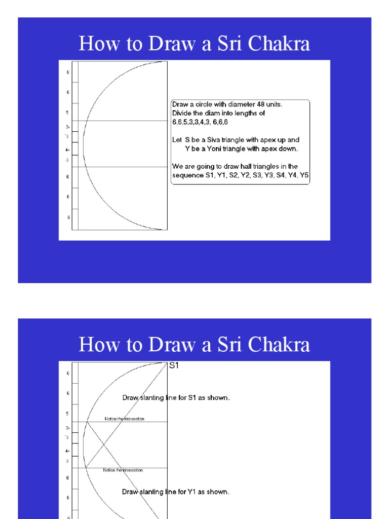 How To Draw Sri Chakra | PDF | Home & Garden