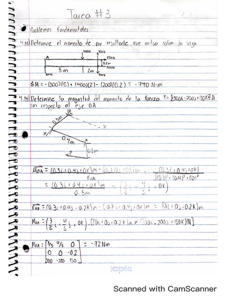 Tarea 3 Estática | PDF
