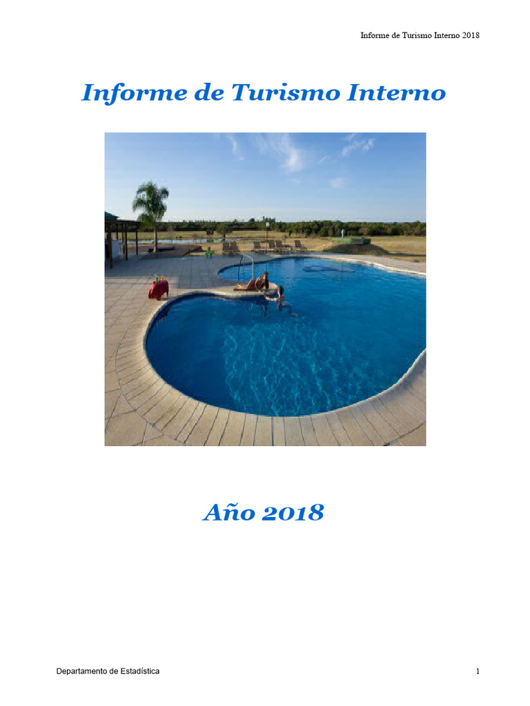 Informe Turismo Interno 2018 en Uruguay | PDF | Turismo | Ciencias sociales