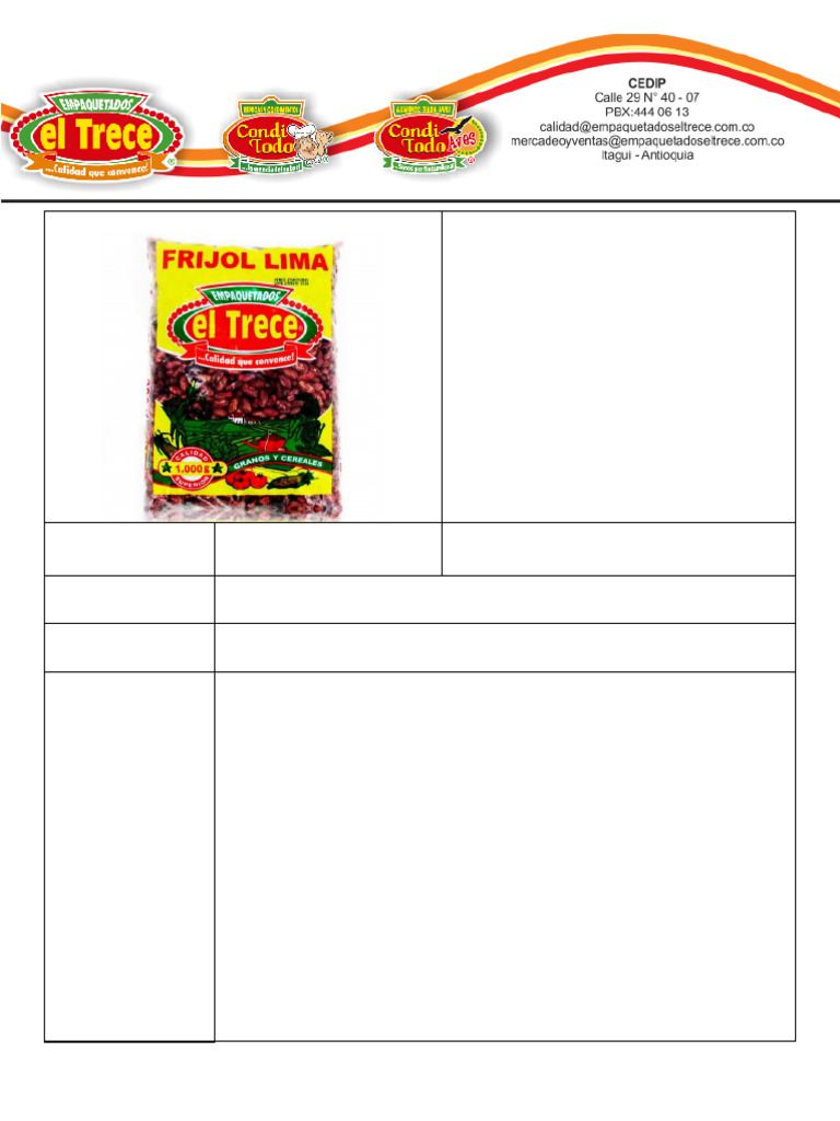 2.ft-Frijol Lima El Trece | PDF
