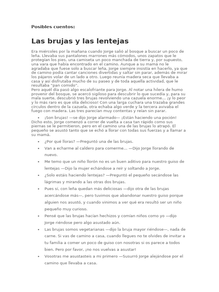 Cuento Brujas | PDF