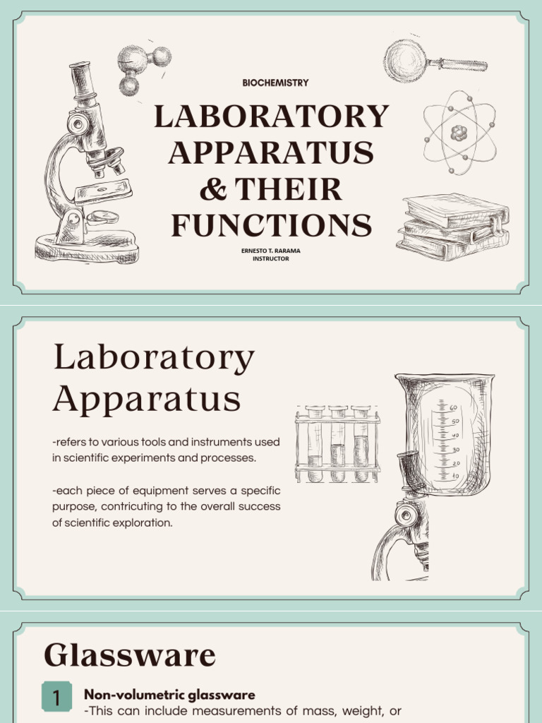 Biochemistry Lab Apparatus | PDF
