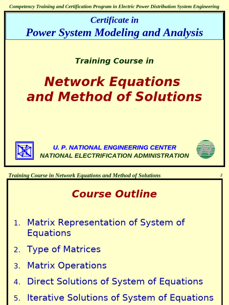CPT2 - Network Equations and Method of Solutions-3rd Batch | PDF