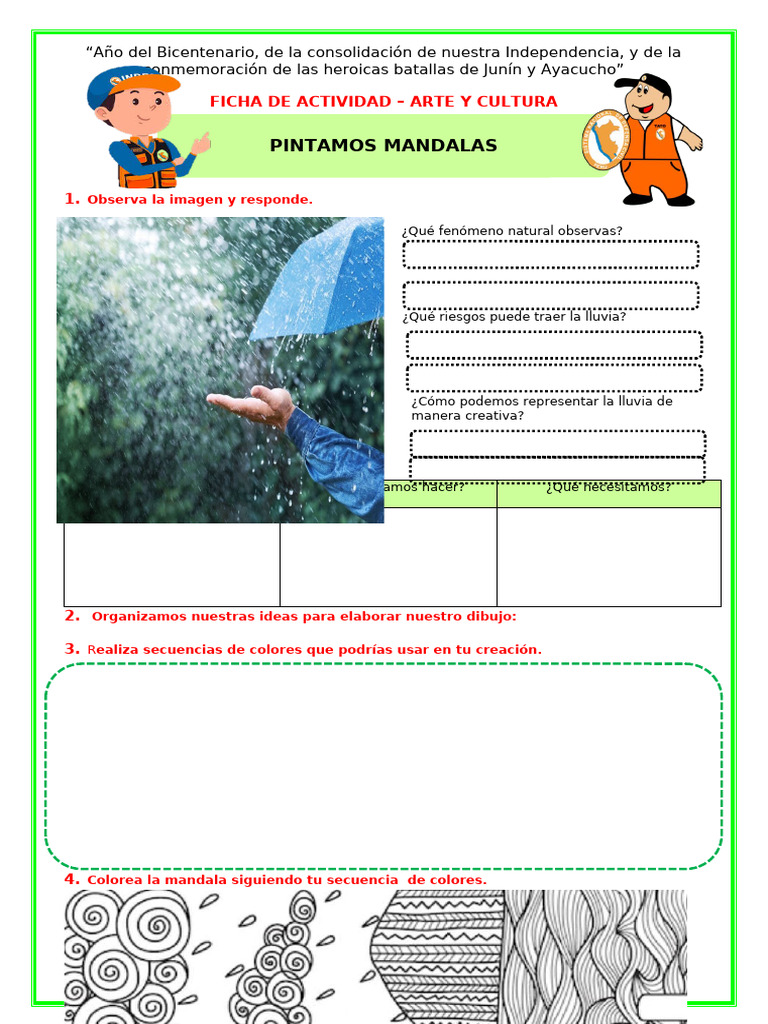 Ficha Viern Arte Pintamos Mandalas | PDF Ficha Viern Arte Pintamos Mandalas | PDF