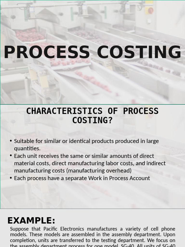 Process Costing | PDF