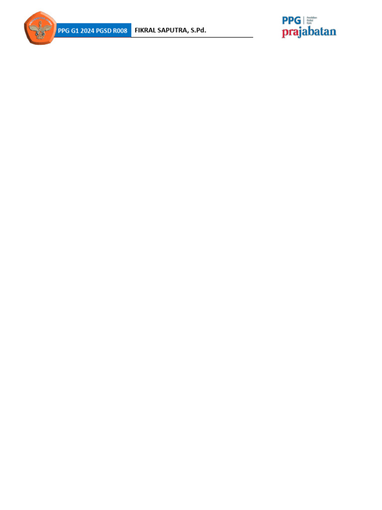 T1 PPDB Mulai Dari Diri LK2 Arief Setiawan PPG G1 2024 PGSD R008 | PDF
